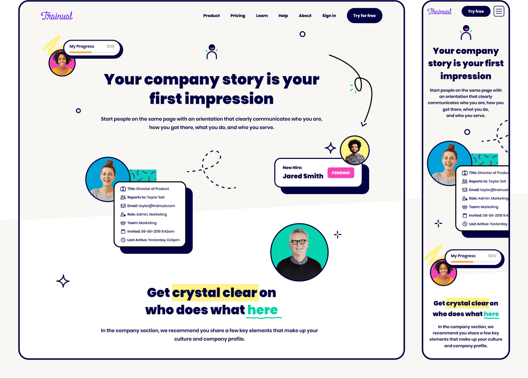 Trainual - Brass Hands